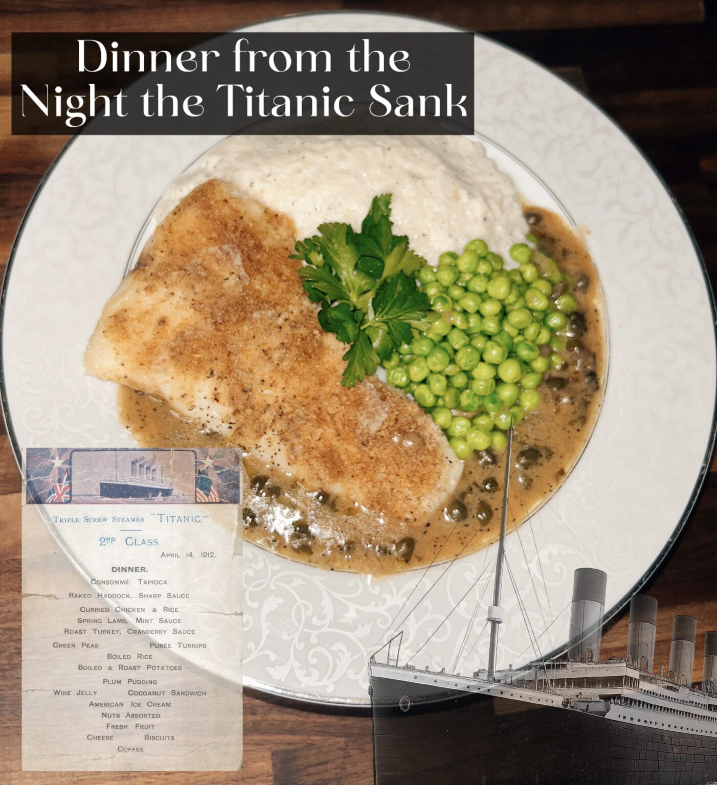 Titanic Recipe: Baked Haddock with Sharp Sauce from the 2nd Class Menu ...